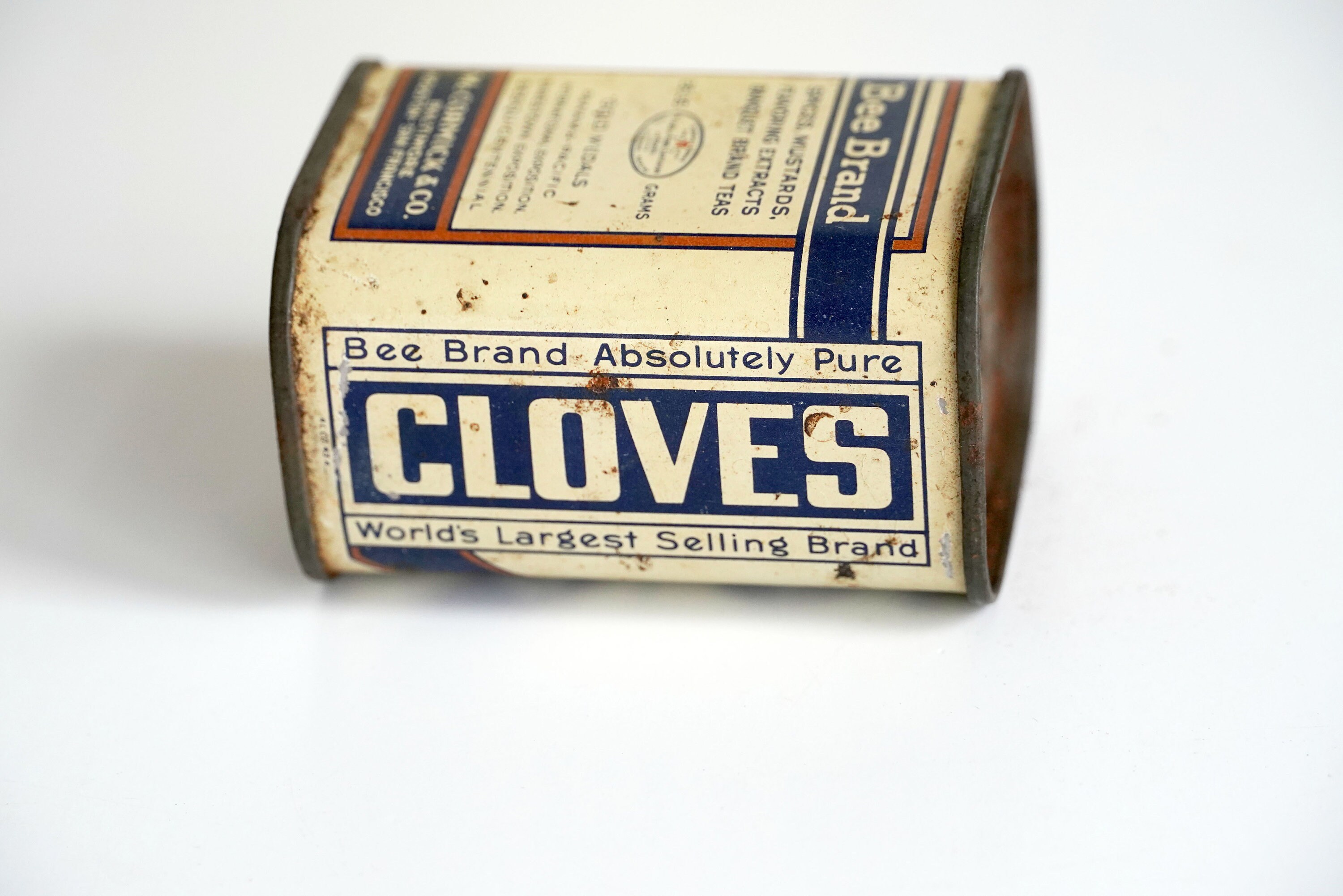 Antique 1910s Mccormick & Company Bee Brand Cloves Spice Tin - Etsy