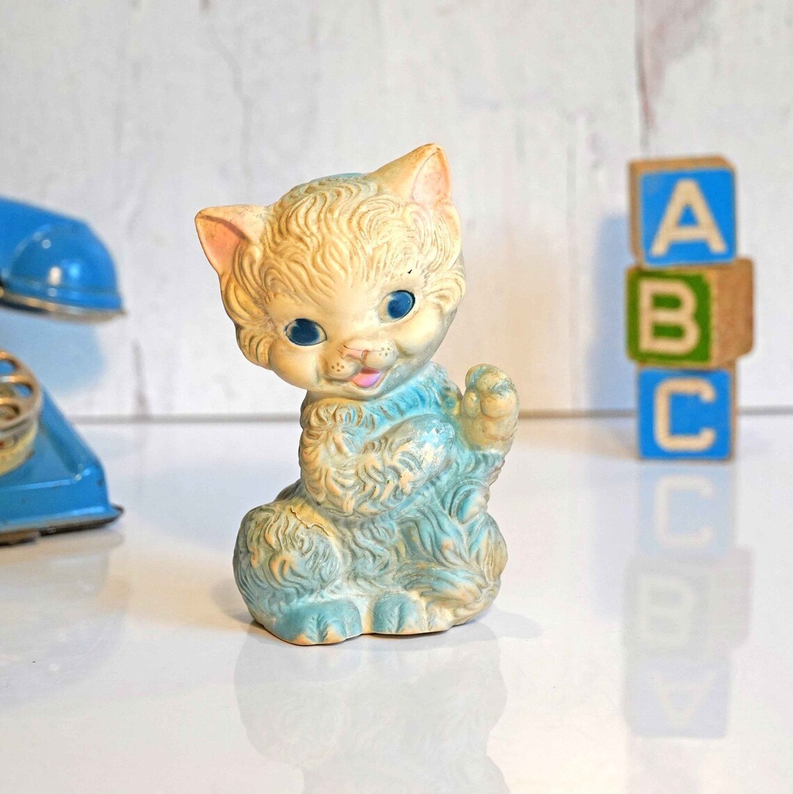 Vintage 1958 Edward Mobley Arrow Rubber Kitten Rubber Squeak | Etsy