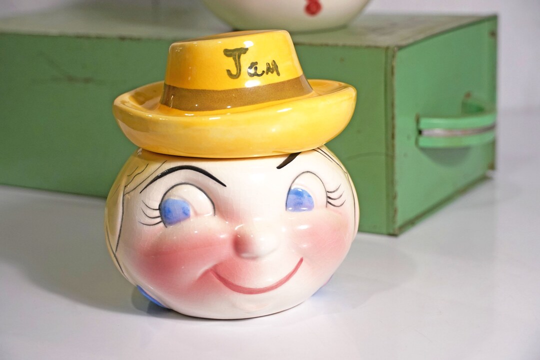 Vintage Deforest of California Pottery Jam Anthropomorphic Condiment ...