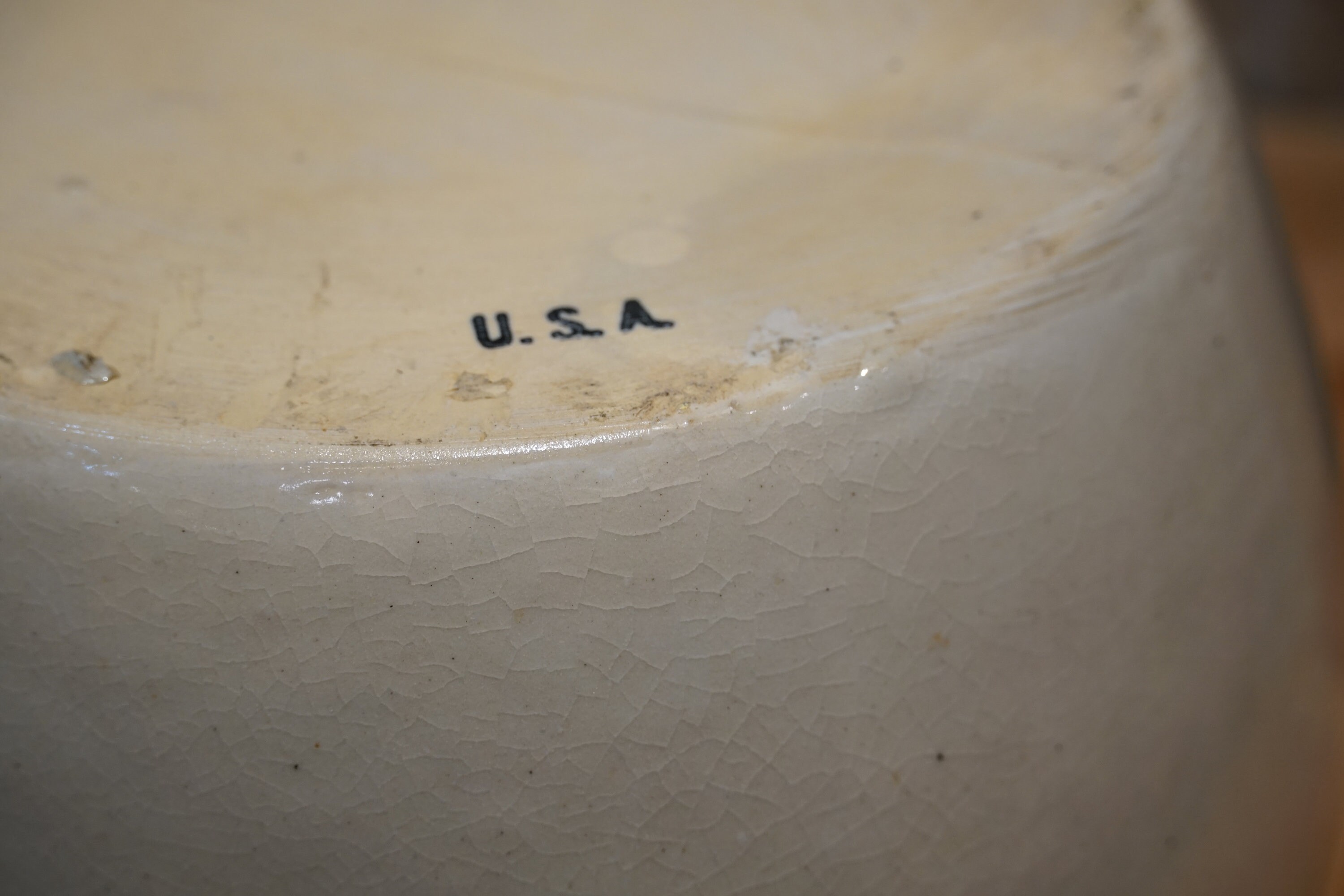 Vintage 1930s-1940s USA Pottery Brown and Beige Drip Glaze | Etsy