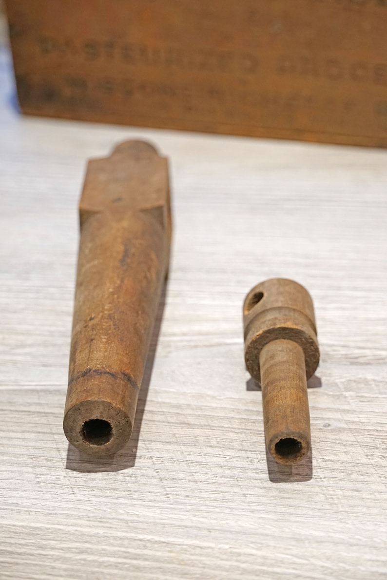 Antique Wood Wine Barrel Spigot Tap With Label Remnants 8 | Etsy