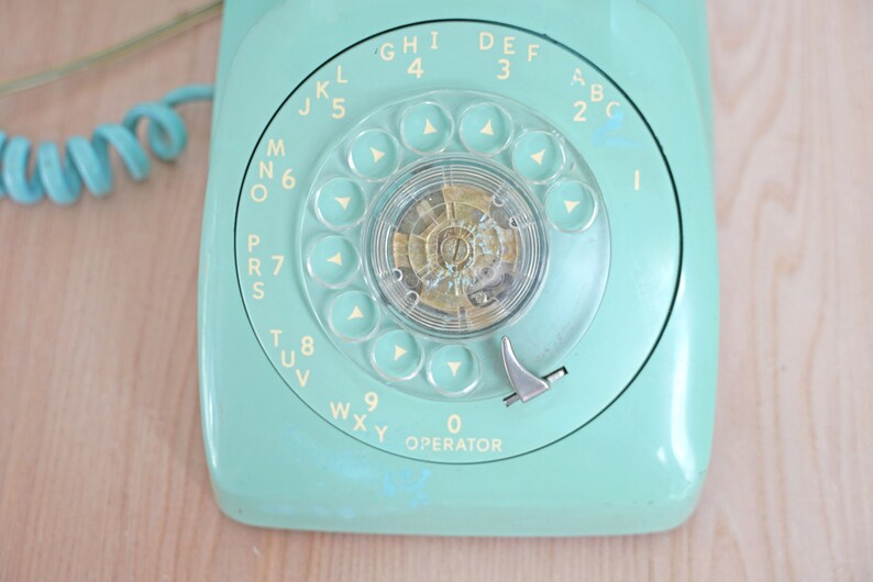 Vintage 1970 Automatic Electric Blue Rotary Dial Telephone - Etsy