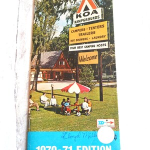 Vintage 1967 1971 Camper Trailer Promotional Brochures, KOA Campground ...