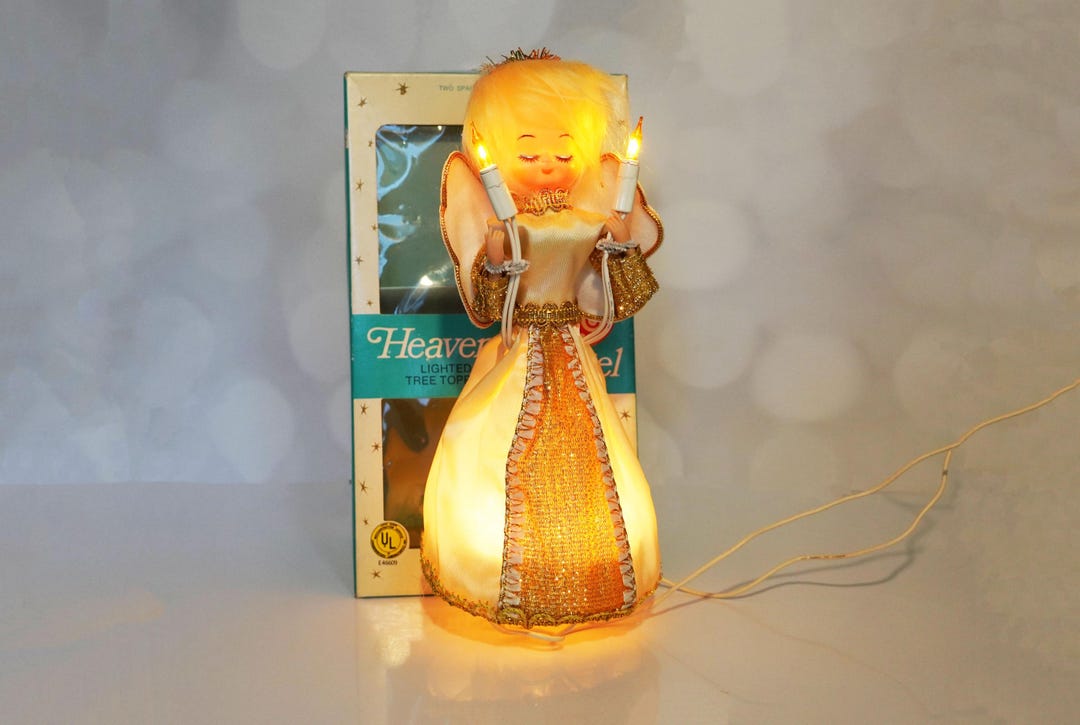 Vintage GE Heavenly Angel Lighted Tree-topper, Like New, Original Box ...