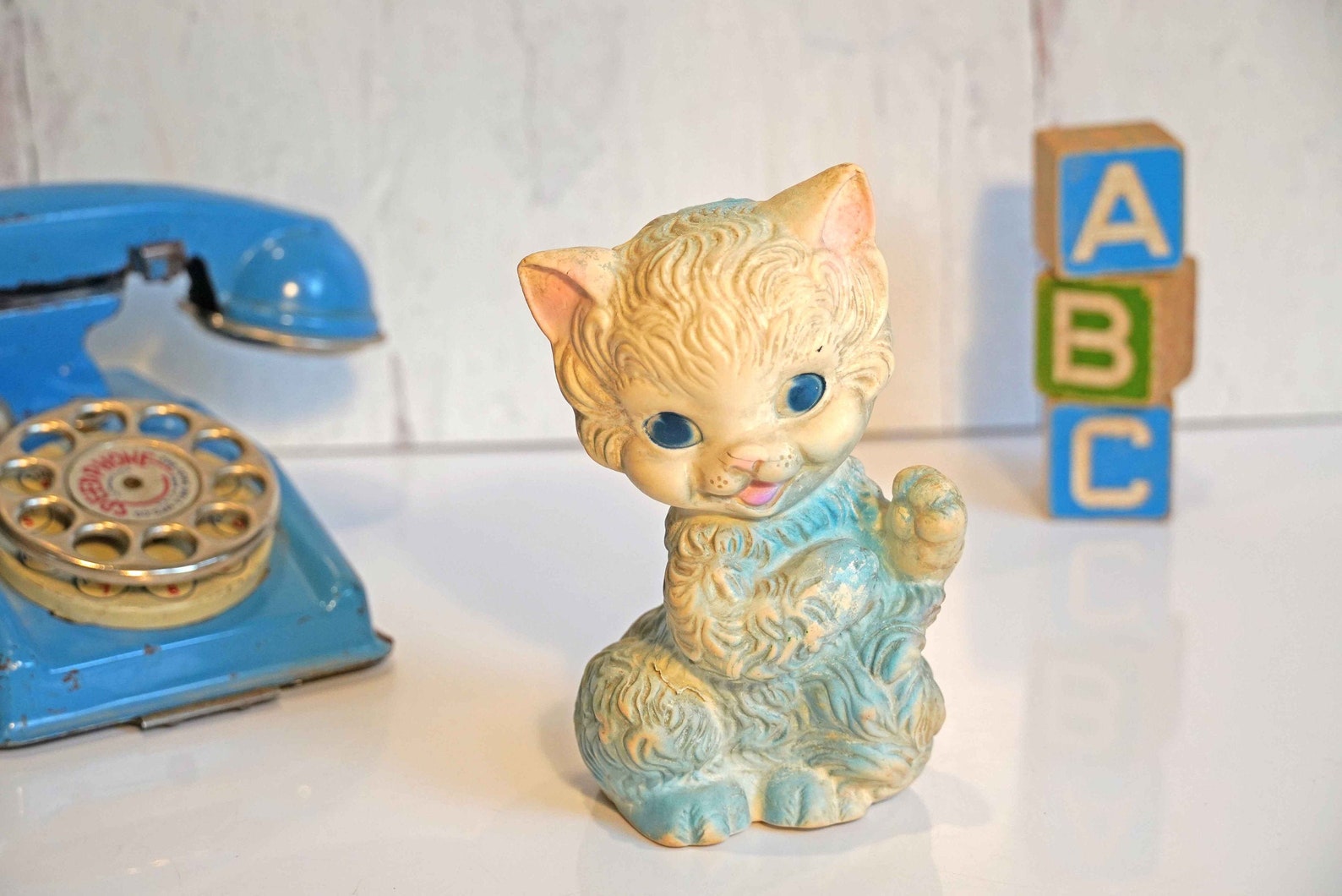 Vintage 1958 Edward Mobley Arrow Rubber Kitten Rubber Squeak | Etsy