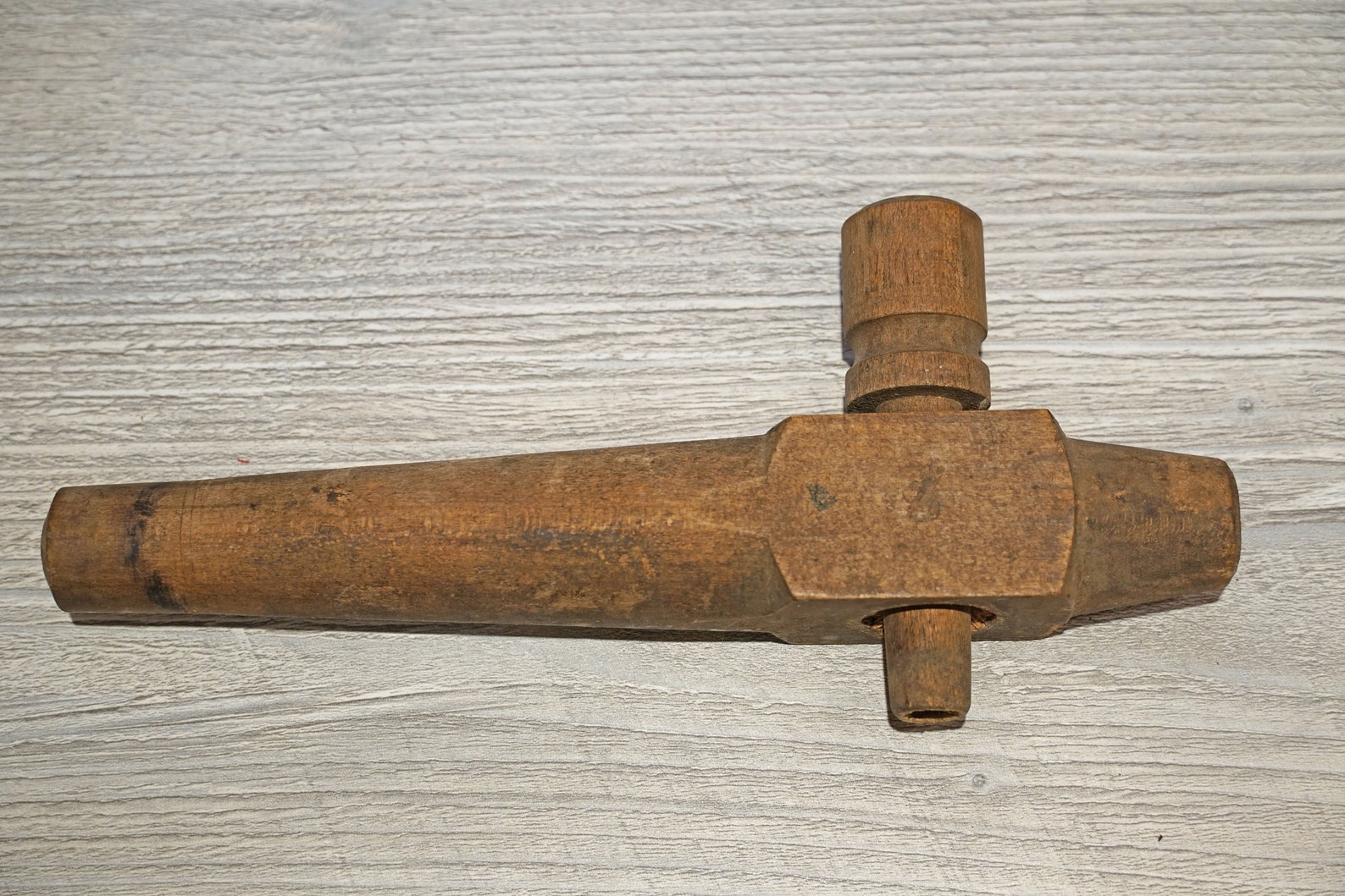 Antique Wood Wine Barrel Spigot Tap With Label Remnants 8 | Etsy