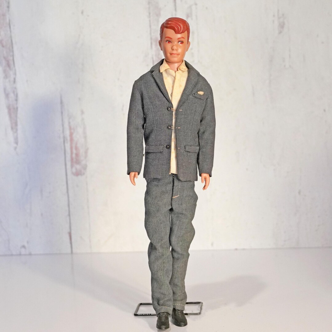 Vintage 1963 Mattel Original Allan Doll in Gray Ken Suit, #1000, Ken's ...