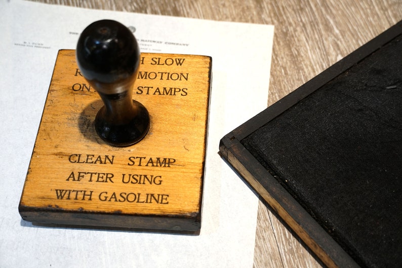 Vintage Large Handle Metal Stamp State Office Fertile MINN | Etsy