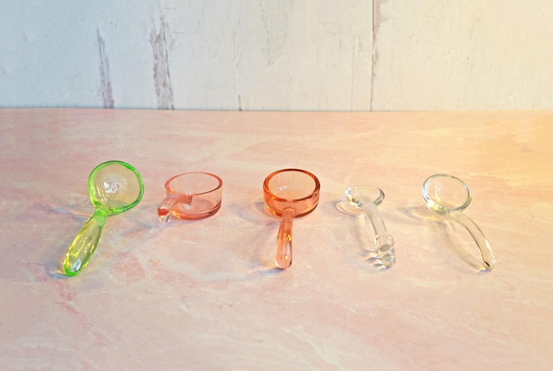 Vintage Depression Glass Mayo Spoons, Sold Individually, Green Uranium ...