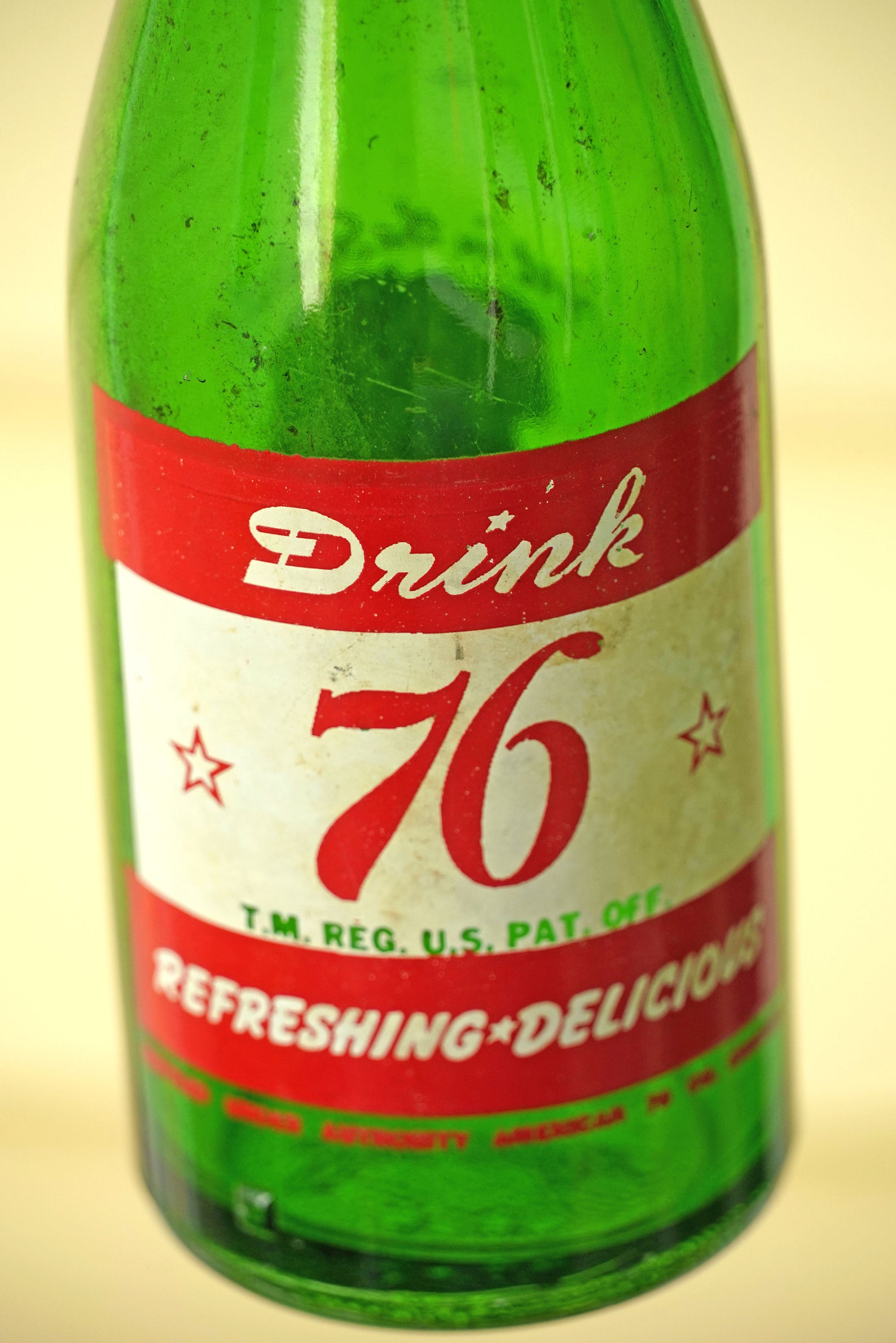 Vintage Green Glass Duraglas 76 Soda Pop Bottle 7 Oz. Red & | Etsy