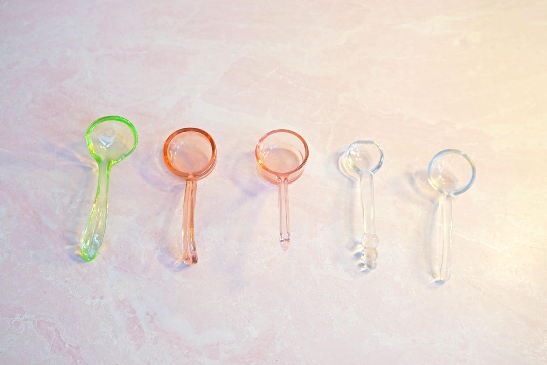 Vintage Depression Glass Mayo Spoons, Sold Individually, Green Uranium ...