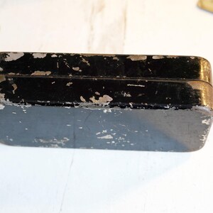 Vintage Greist Tucker Black & Gold Metal Attachments Box, Hinged Lid ...