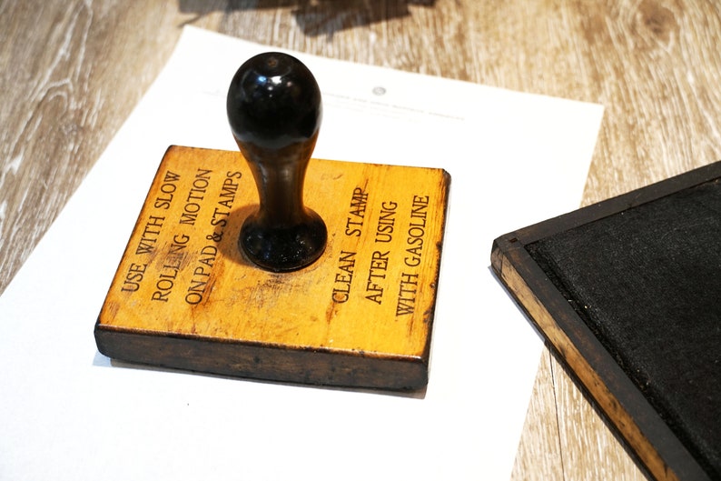 Vintage Large Handle Metal Stamp State Office Fertile MINN | Etsy