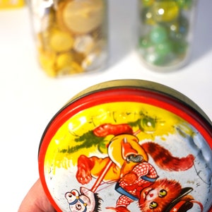 Vintage 1950s Daintee Pure Confectionery Tin, 4 1/4" Round, Cowboy ...