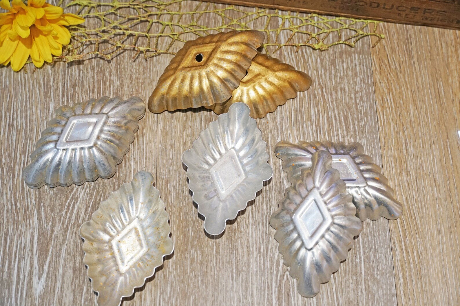 Vintage Scalloped Diamond Shape Molds Set Of Crafting - Etsy