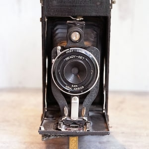 Antique ANSCO 1A Camera, Ready Set, Folding, Black Bellows, Ilex, Great ...