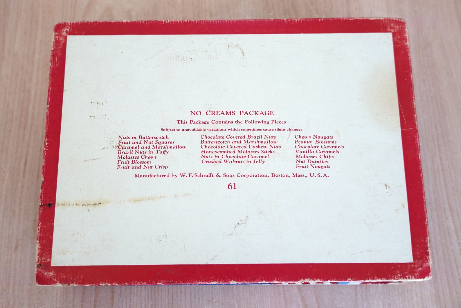 Vintage 1940s Patriotic Schrafft's Chocolate Candy Box, Red, White ...