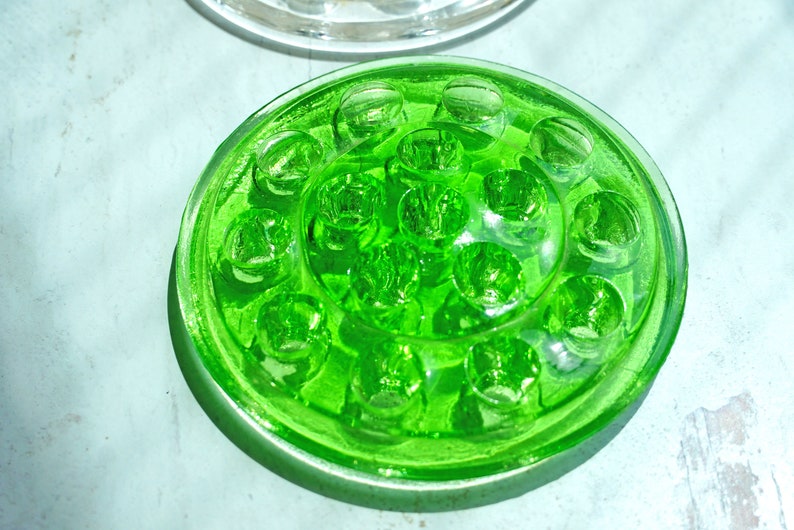 Vintage Depression Glass Frog Insert for Rose Bowl, 5 1/2", 16 Holes ...