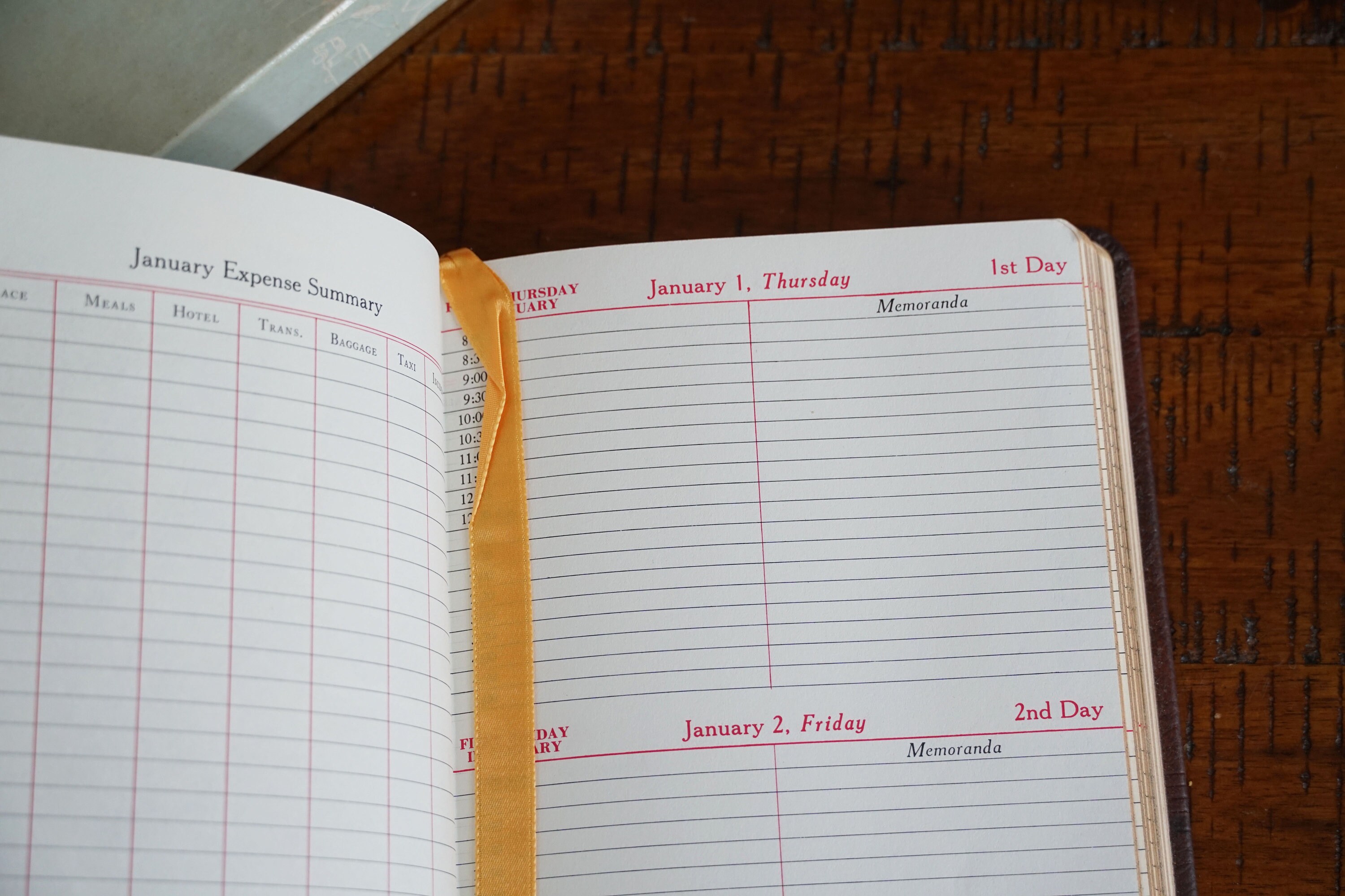 Vintage 1959 Leather Bound Executive Record and Travel Guide | Etsy