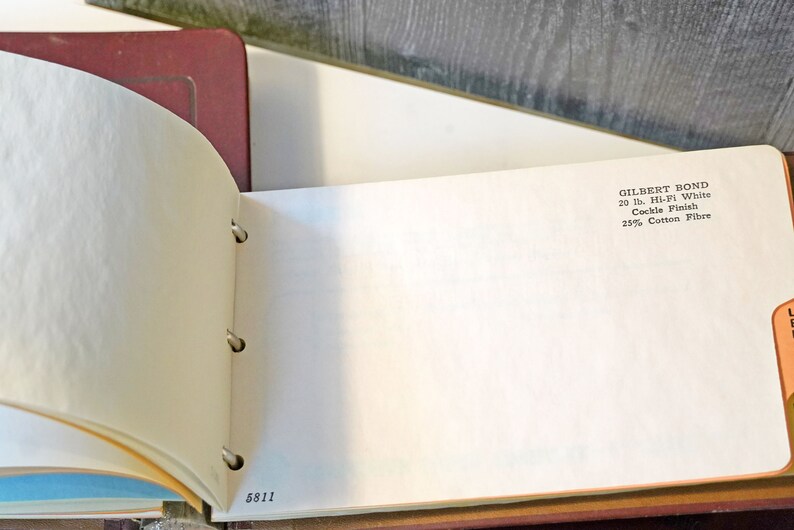 Vintage Mid-century Carpenter Paper Company 7 Leather Bound - Etsy