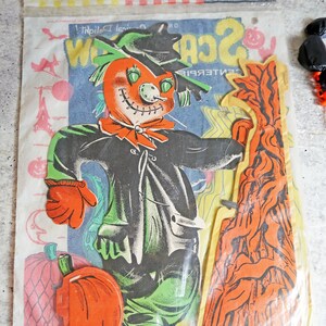 Vintage NOS Beistle Scarecrow Die-cut Honeycomb Centerpiece, 10, Corn ...