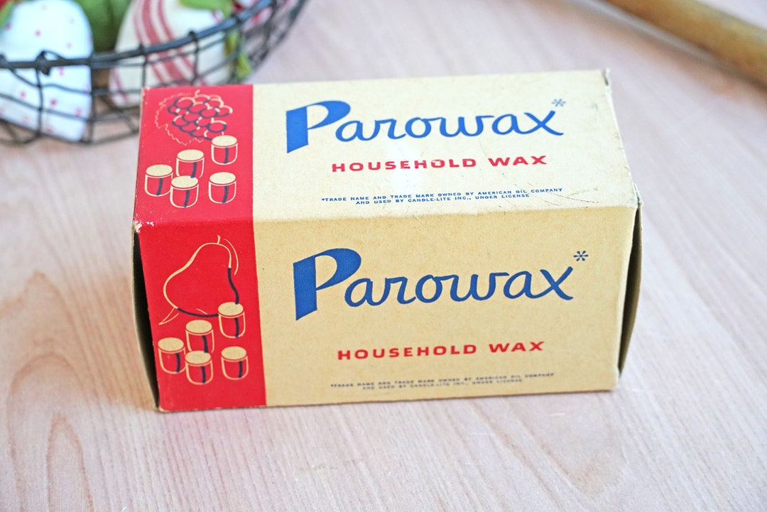 Vintage Mid Century Parowax Household Wax 1 Lb Box, 1 Unused Wrapped ...