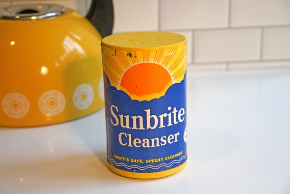Vintage 1950s NOS Swift's Sunbrite Cleanser Paper Can 13 - Etsy