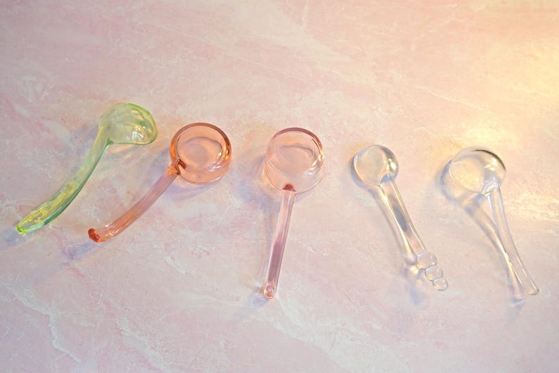Vintage Depression Glass Mayo Spoons, Sold Individually, Green Uranium ...