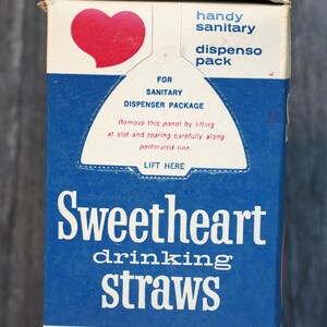 Vintage Sweetheart Drinking Straws 500 Count Box Stock 715 - Etsy