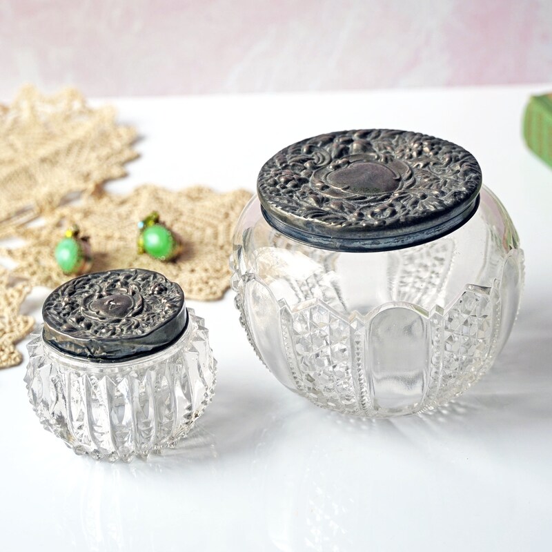 Victorian Powder Jar - Etsy
