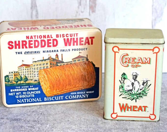 Vintage 1980s Commemorative Replica Tins 1924 Mint Green Cream of Wheat ...