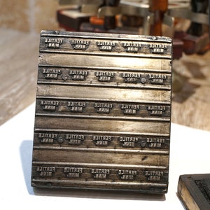 Vintage Large Handle Metal Stamp, State Office, Fertile, MINN, 7 ...