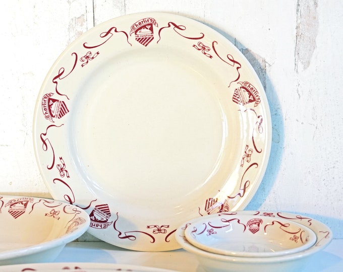 Vintage Charlie's Cafe Exceptionale Restaurant Ware 8" Salad Plate and ...