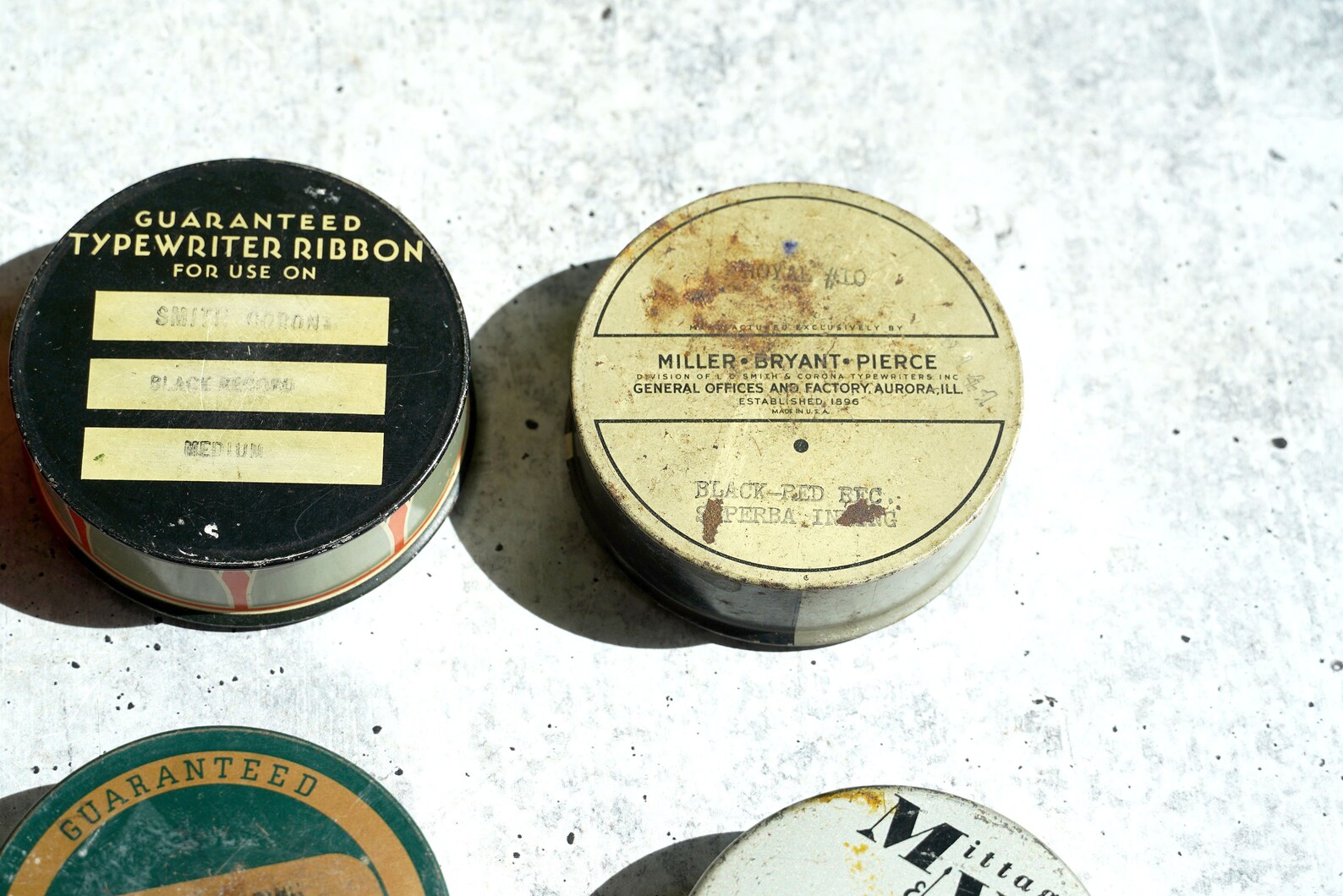 Vintage Typewriter Ribbon Tins Sold Individually Empty M. - Etsy