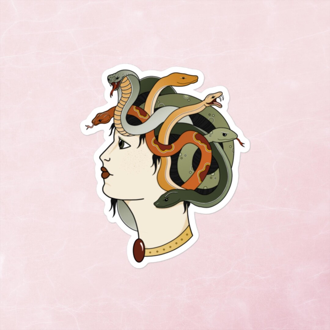 Medusa Vinyl Sticker - Etsy