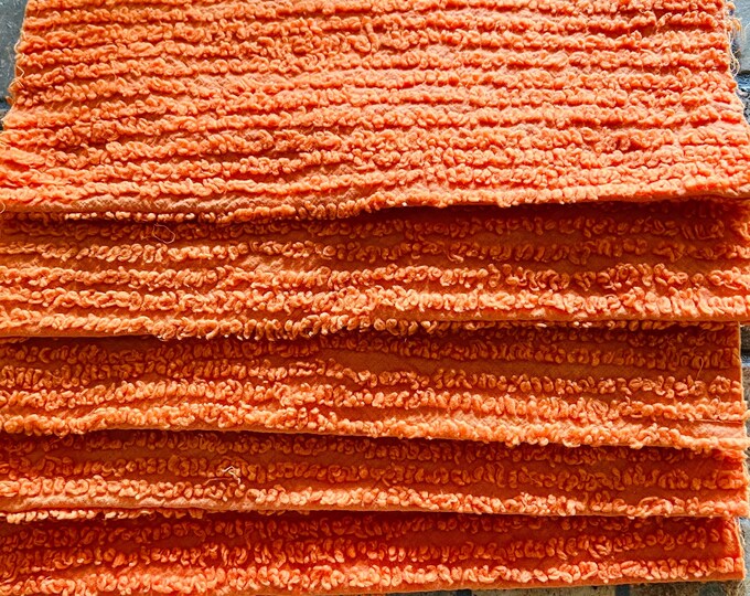 Orange Chenille Squares - Etsy