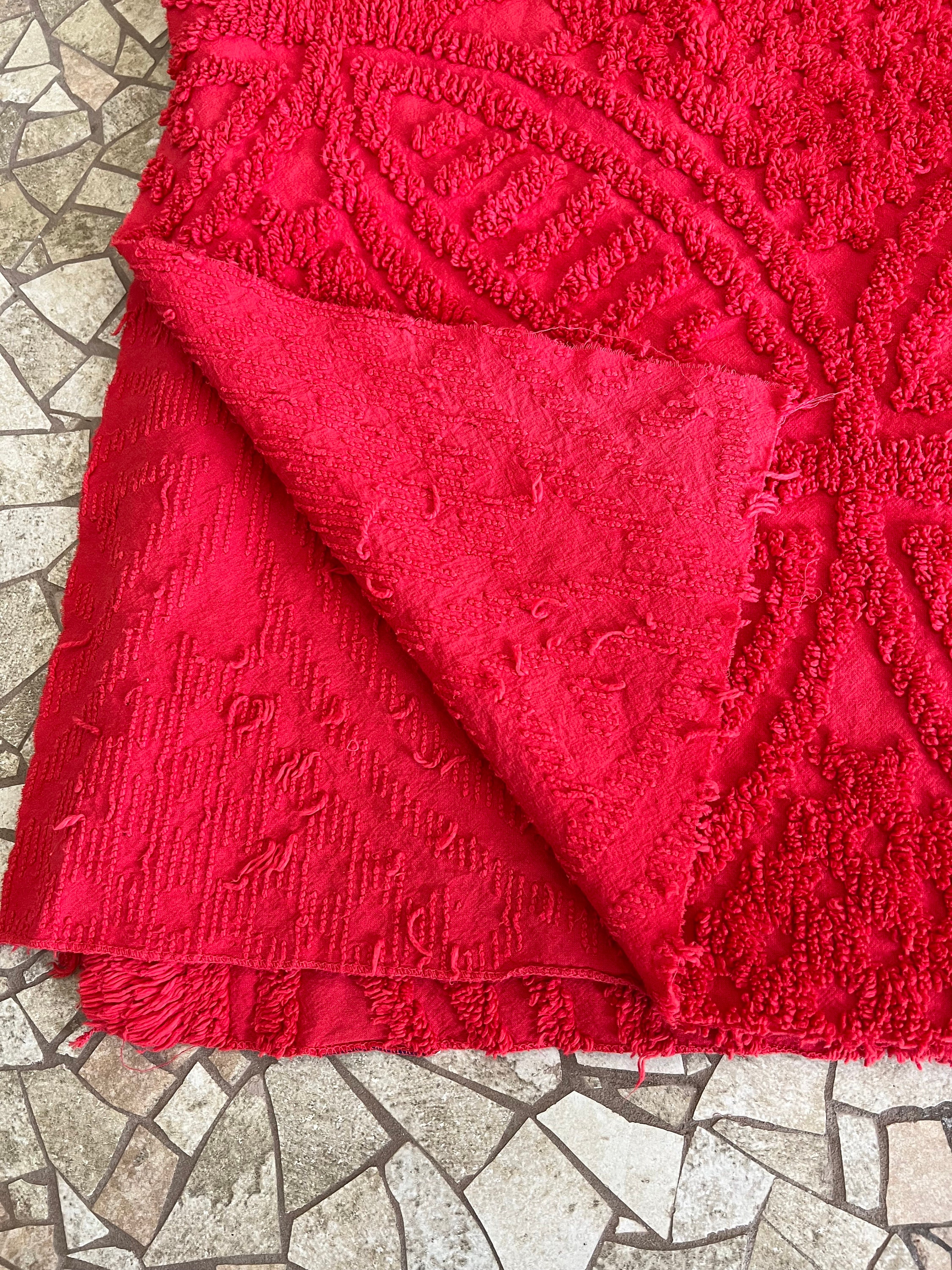 Red Chenille Cut - Etsy