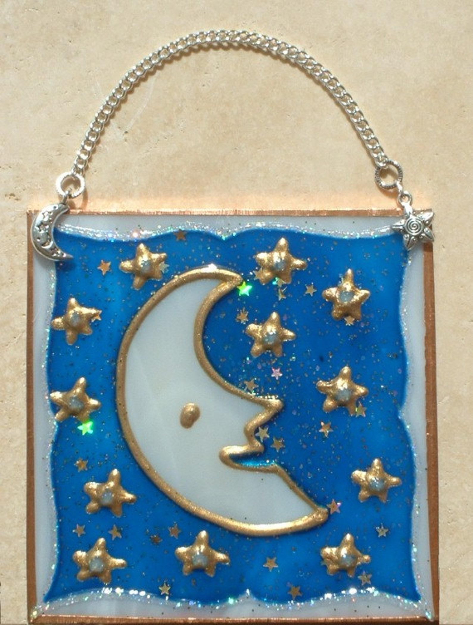 Personalized Moon Stars Night Light Plug in Wall. Crescent - Etsy