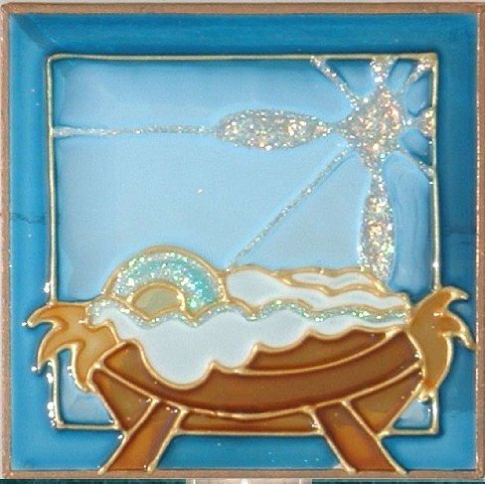 Baby Jesus Night Light Plug In Wall Art Stain Glass Christian - Etsy.de