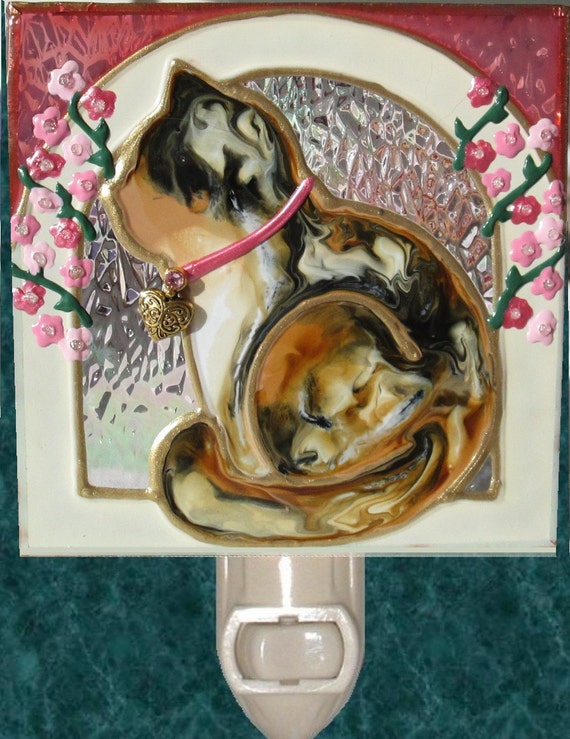 Calico Cat Night Light Plug In Mur Unique Artistique - Etsy France