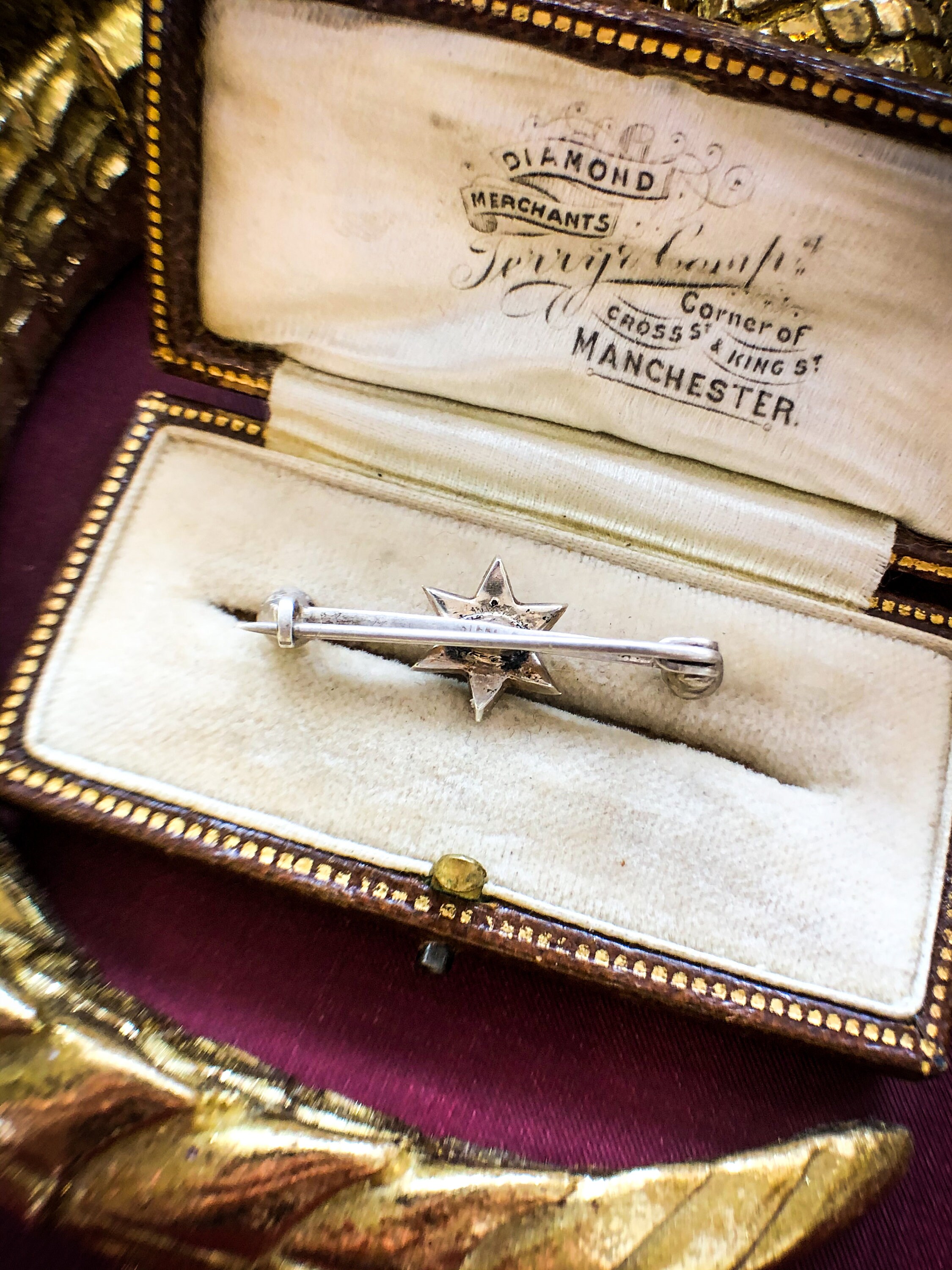 Antique Victorian Stirling Silver Star Bar Brooch - Etsy UK