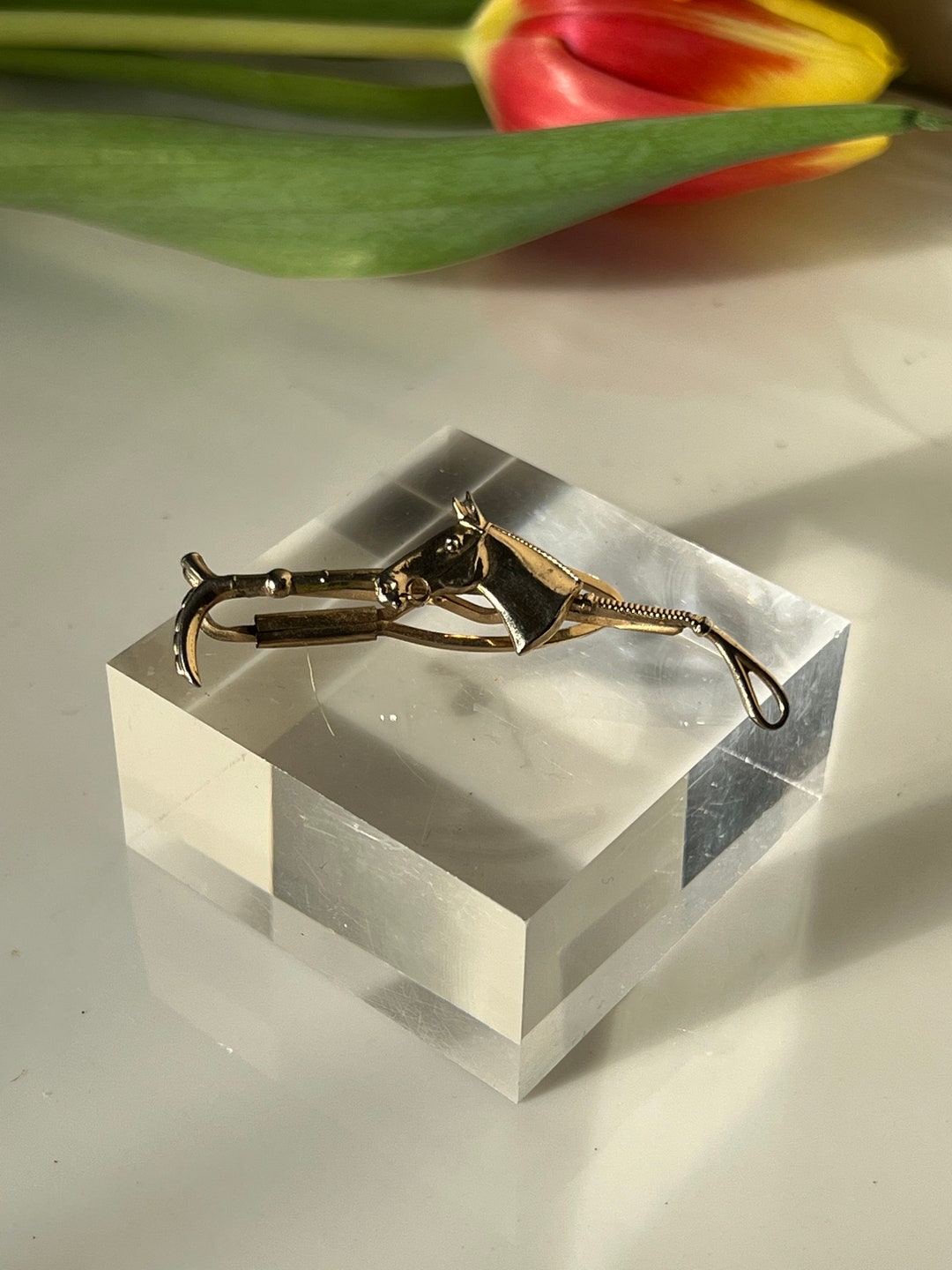 Vintage Stratton Horse and Crop Equestrian Tie Pin Brooch - Etsy