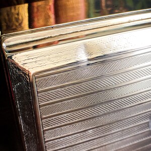 George V Estate Silver Mounted Cigarette Box by Henry Matthews ...