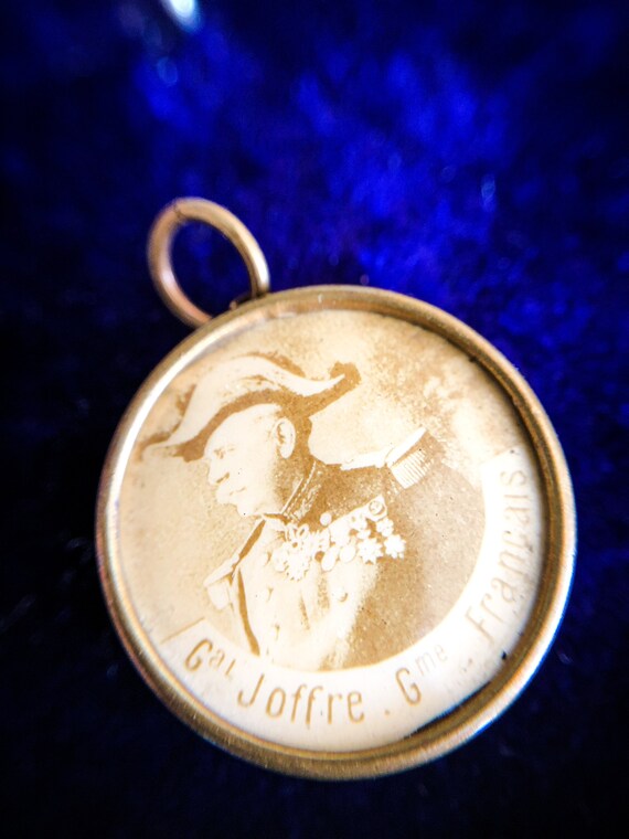 Antique WWI French Double Locket Medal Souvenir Penda… - Gem