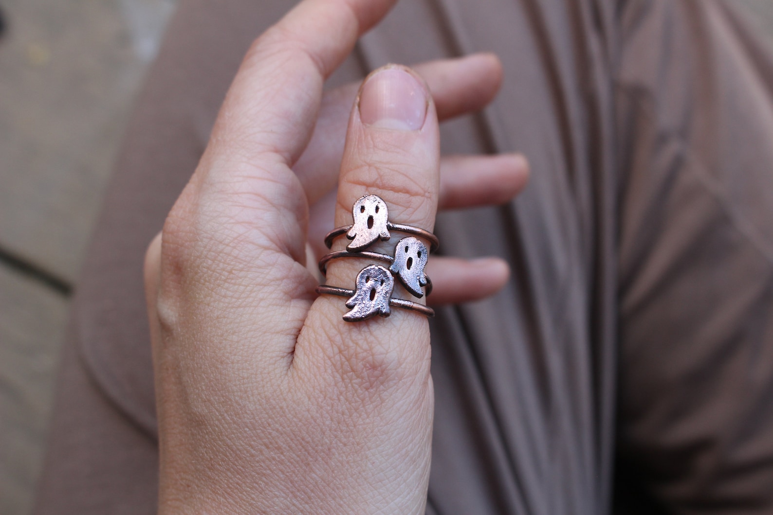 Ghost Ring, Spooky Season Jewelry, Halloween Jewelry, Fall Autumn ...