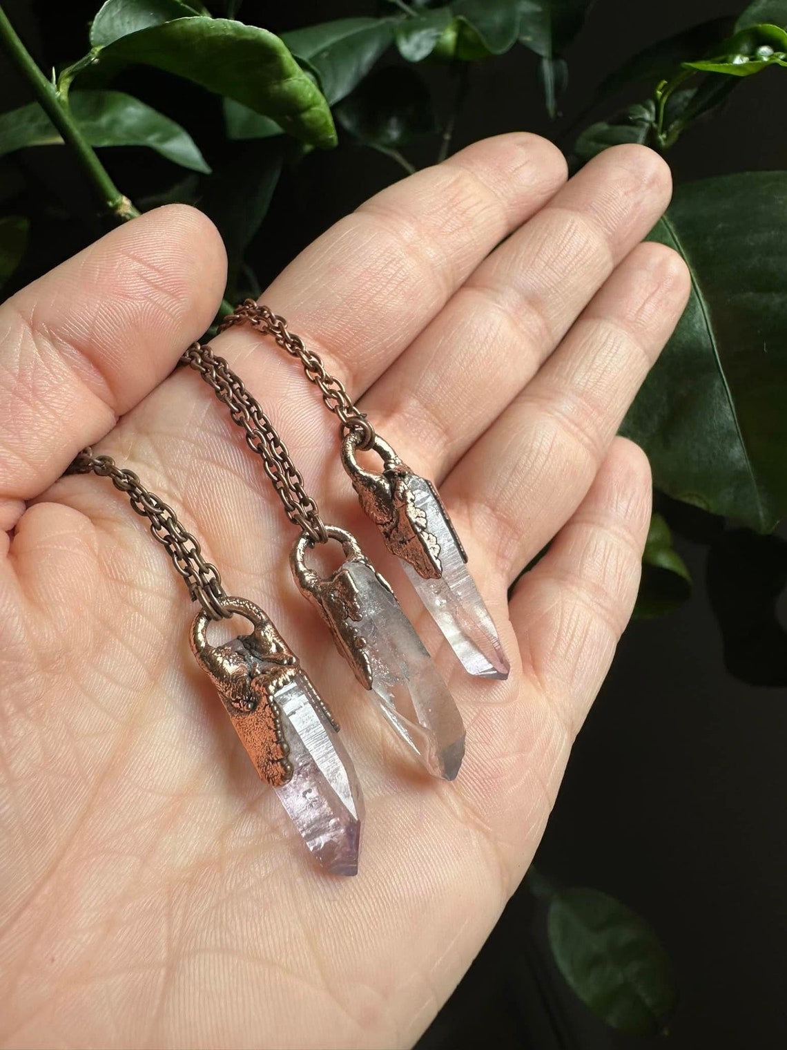 Vera Cruz Amethyst Necklace, Hippie Boho Jewelry, Raw Simple Crystal ...