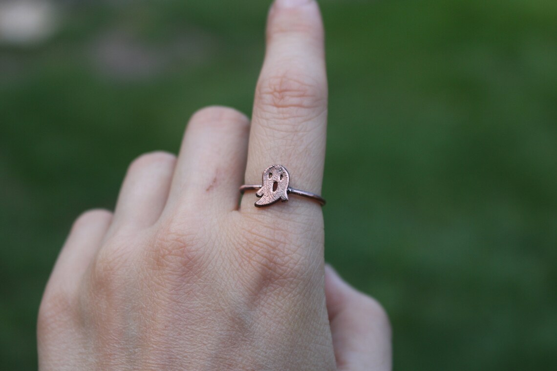 Ghost Ring Spooky Season Jewelry Halloween Jewelry Fall - Etsy