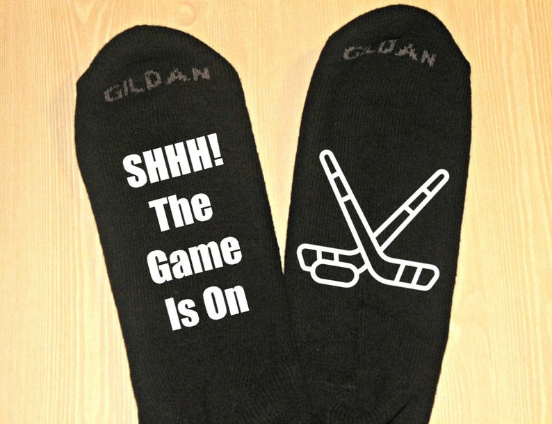 Shhh the Game is on Socks Sports Socks Novelty Socks | Etsy