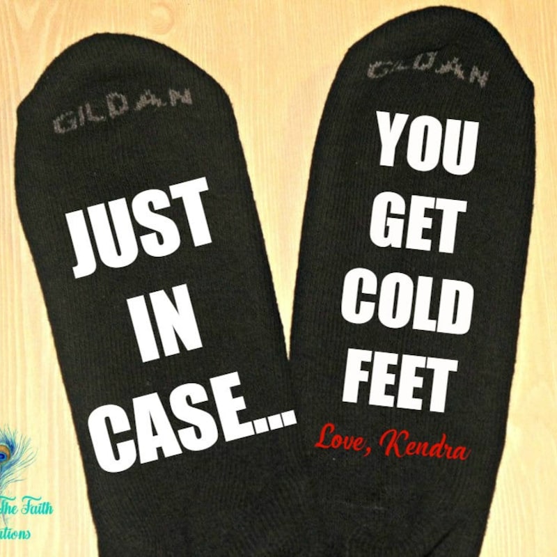 Cold Feet Wedding Socks - Etsy