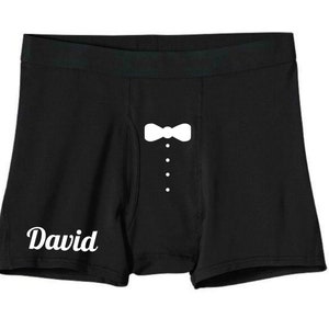 Personalized Groom Boxers - Groom Underwear - Gift for Groom From Wife ...